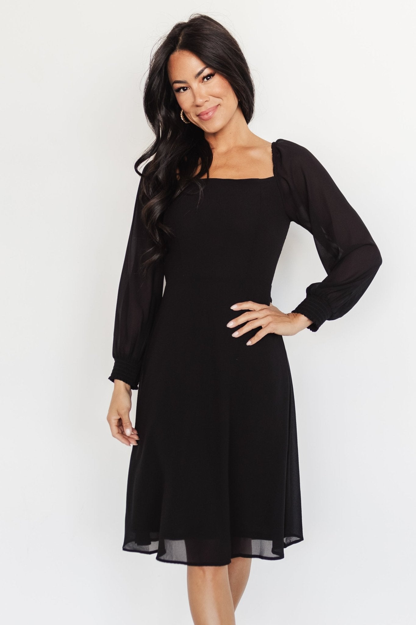 Elise Short Dress | Black – Baltic Born