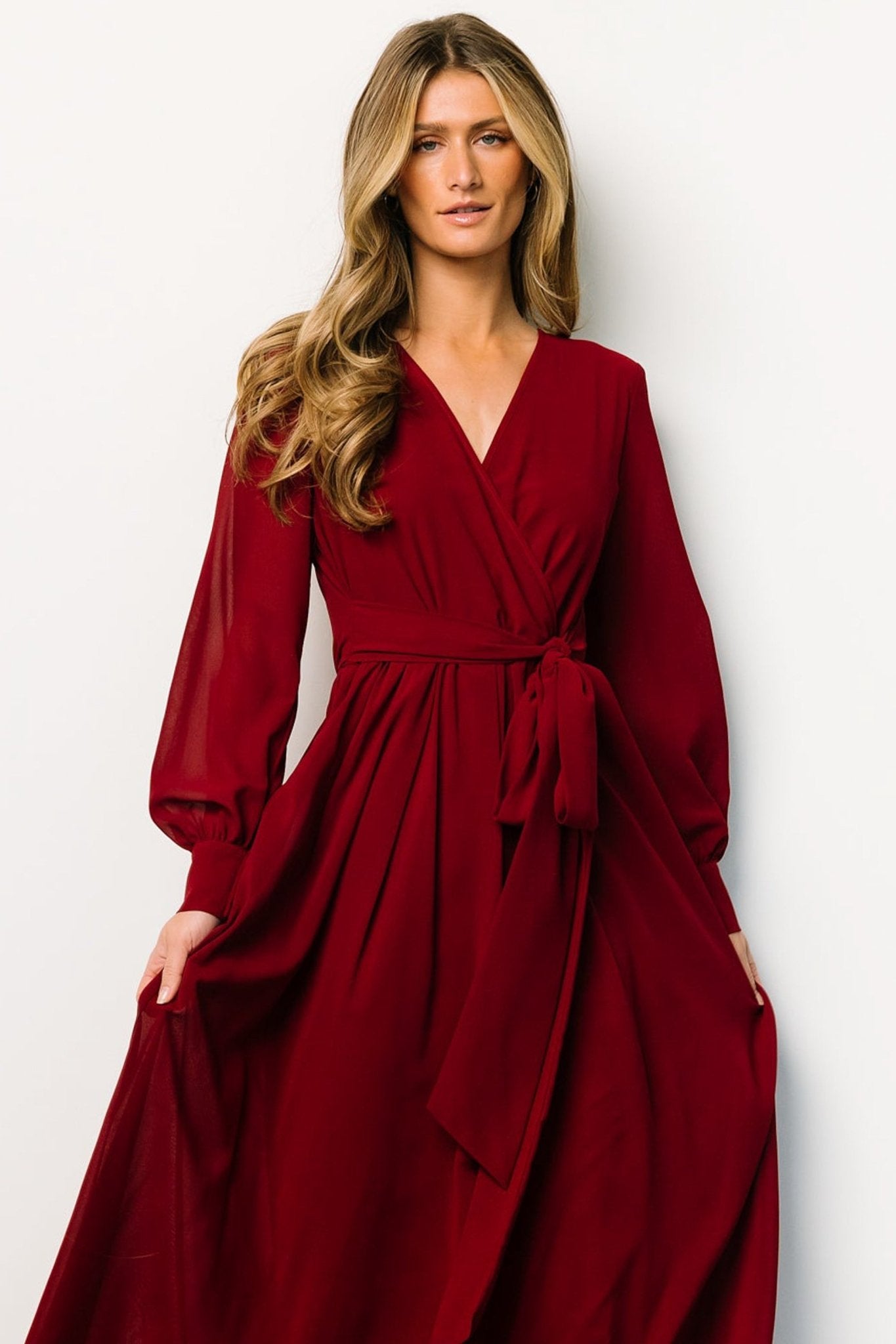 Fabric Swatch - Lydia | Burgundy | Baltic Born