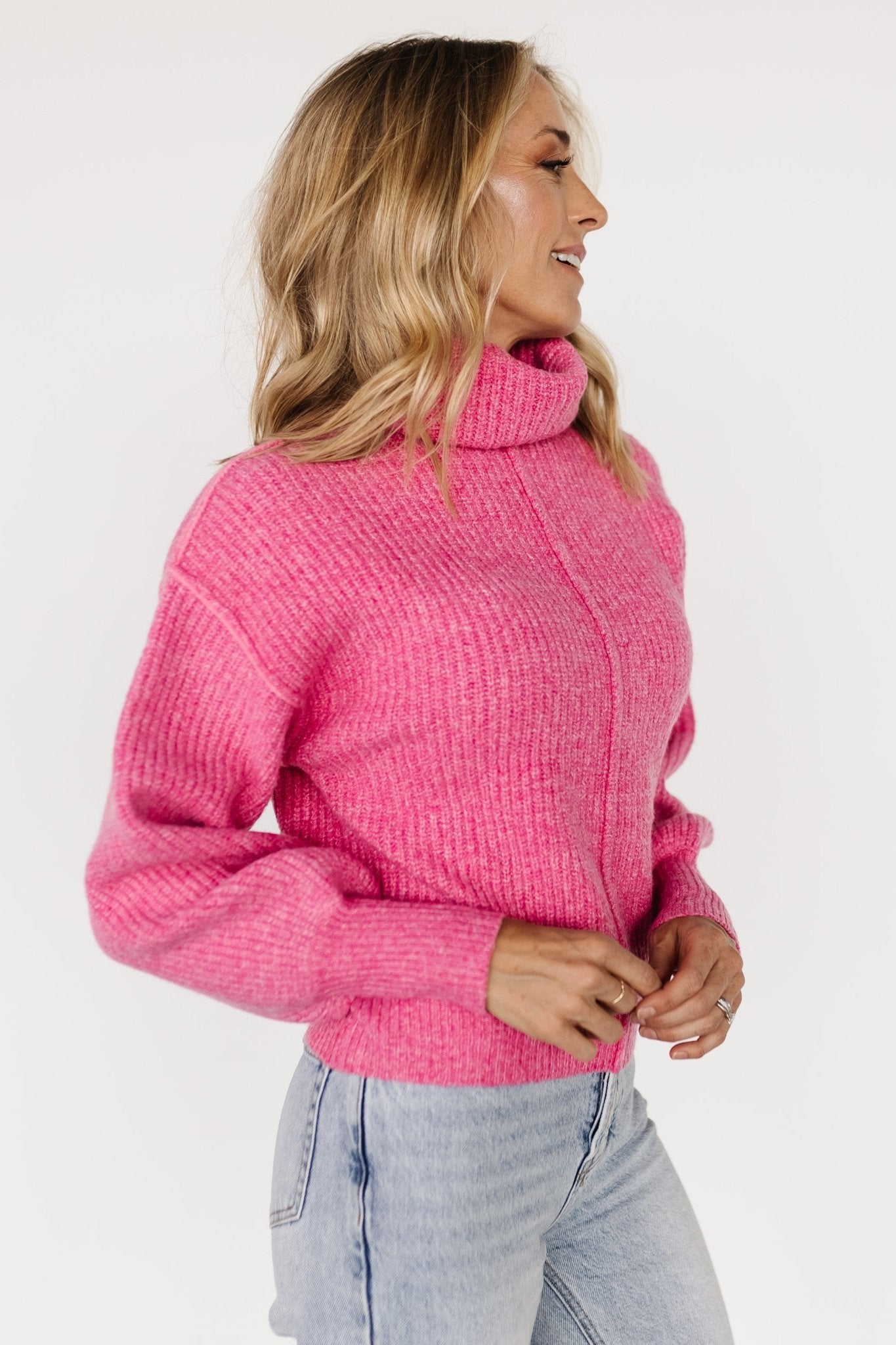 Frannie Knit Turtleneck Sweater | Olive | Baltic Born