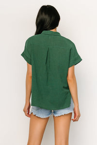 Hammond Short Sleeve Top | Slate Blue | Baltic Born
