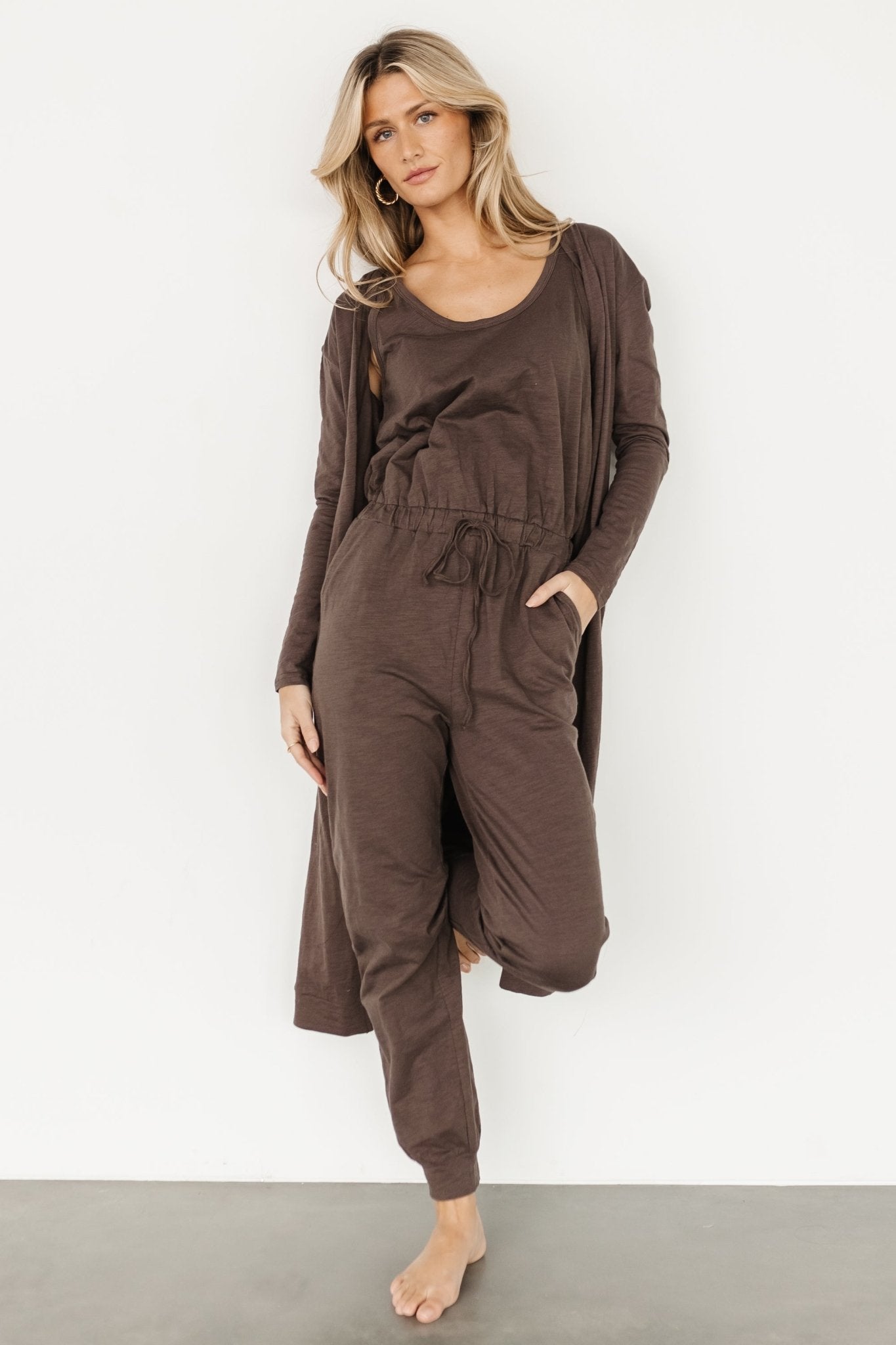 Janae Jumpsuit + Cardigan Set | Sage | Baltic Born