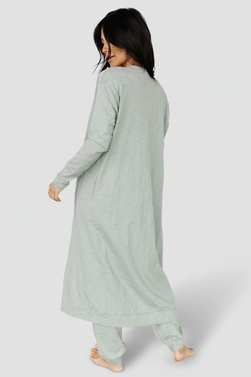 Janae Jumpsuit & Cardigan Set, Sage | Baltic Born
