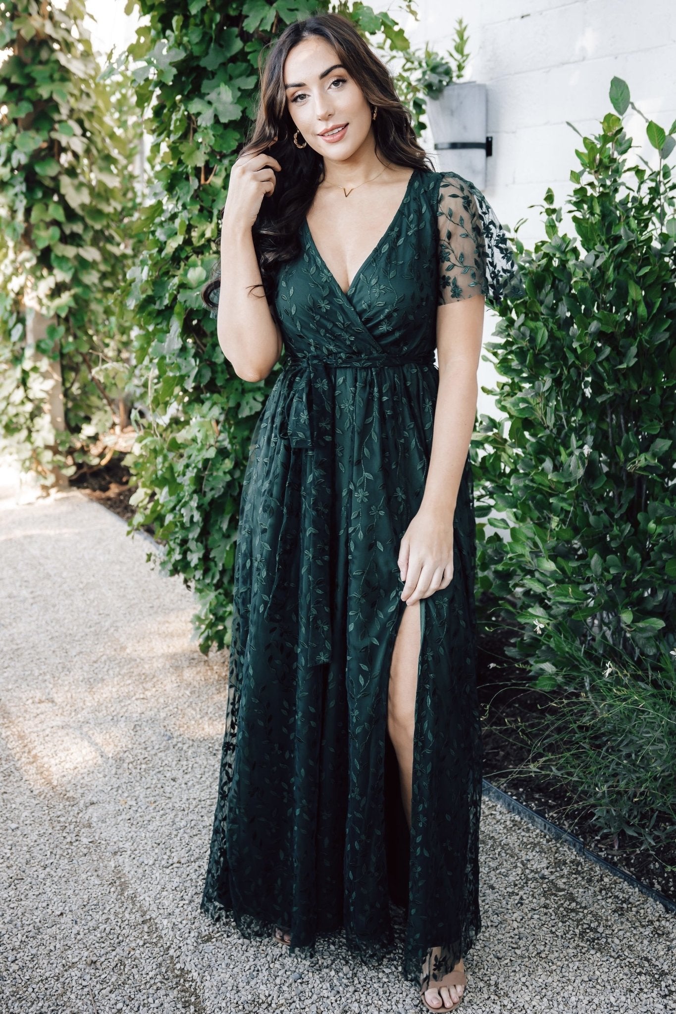 Marseille Embossed Maxi Dress | Green – Baltic Born