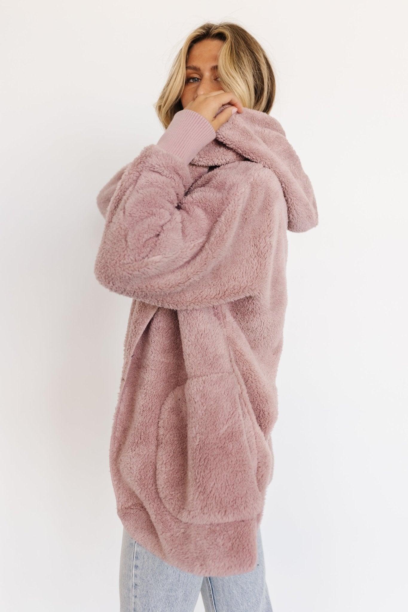 Melrose Teddy Jacket | Dusty Lilac – Baltic Born