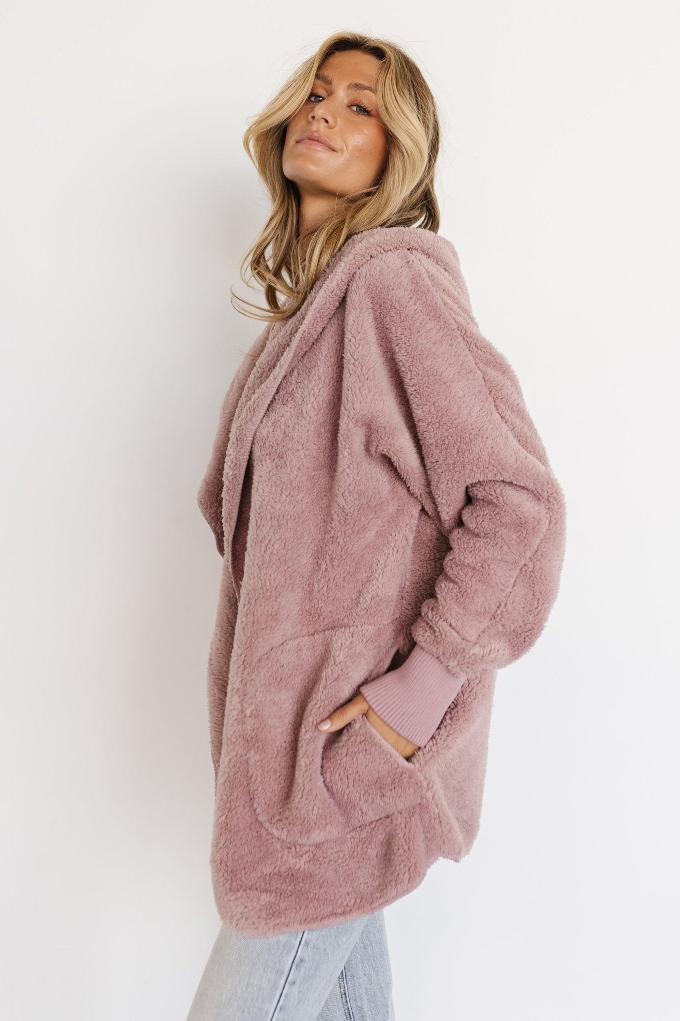 Melrose Teddy Jacket | Dusty Lilac – Baltic Born