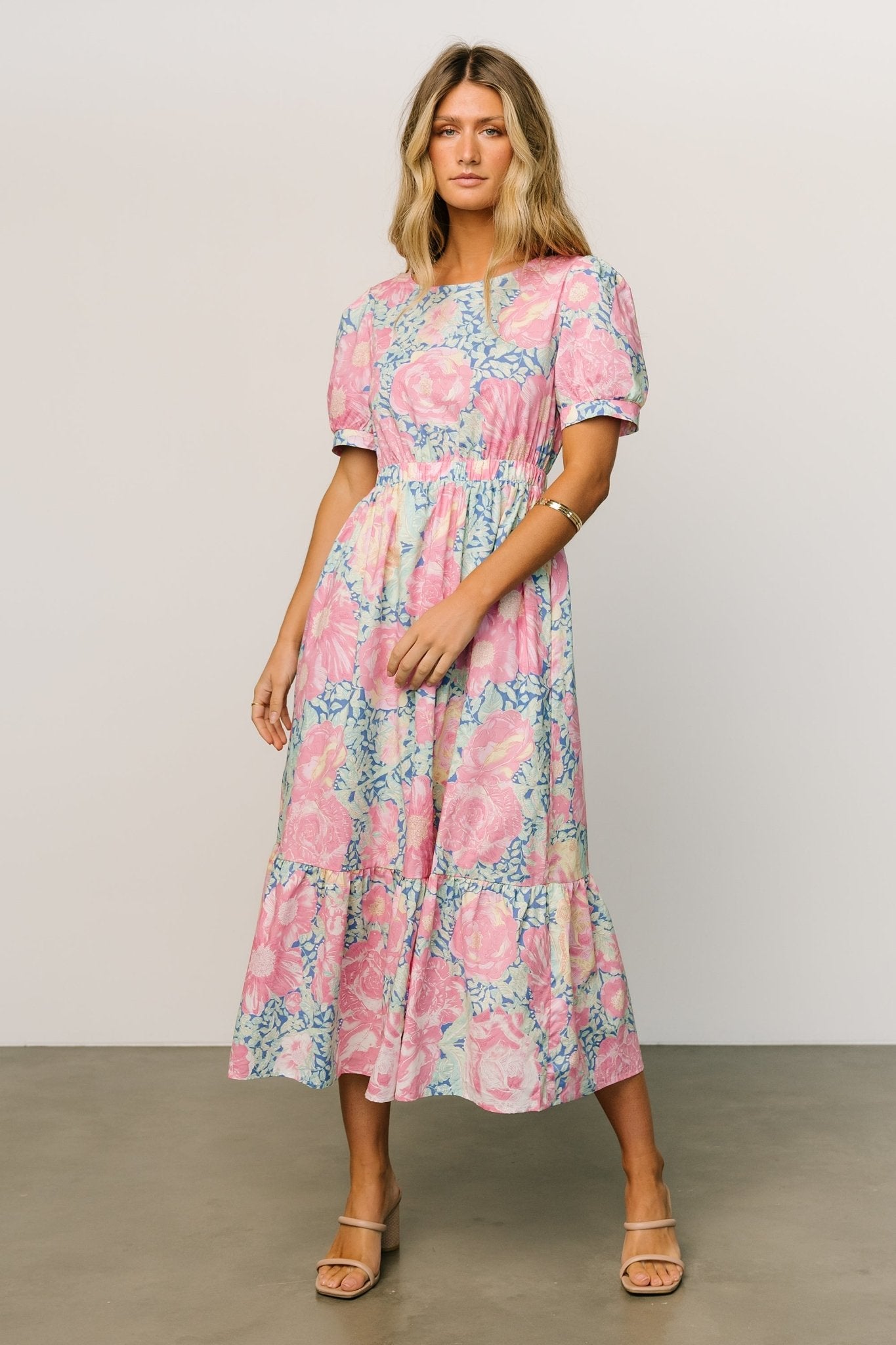 Myers Dress | Blue + Pink Floral | Baltic Born