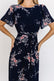 Naomi Short Sleeve Maxi Dress | Navy Floral – Baltic Born