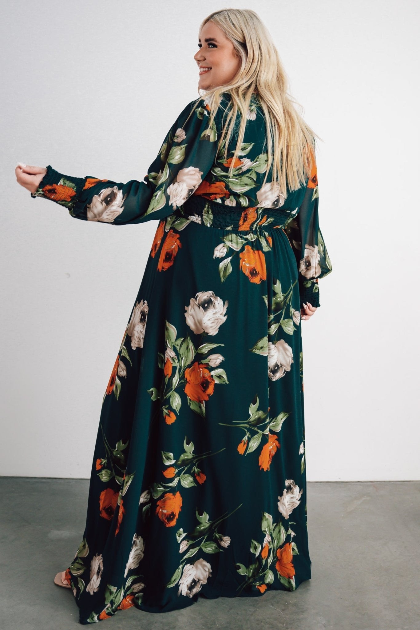 Olivia Maxi Dress | Deep Topaz Floral | Baltic Born