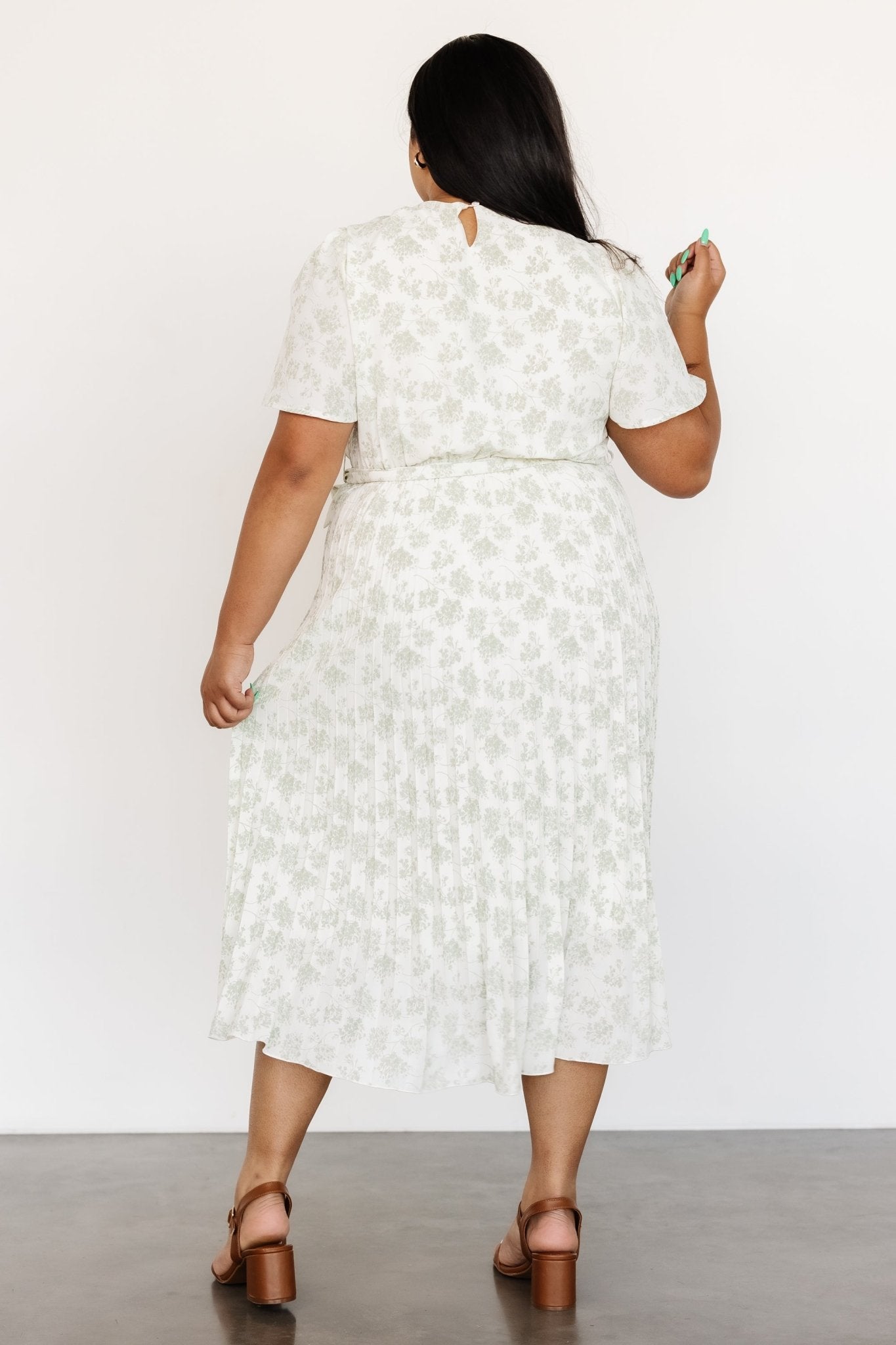 Prim Pleated Dress | Black Print | Baltic Born