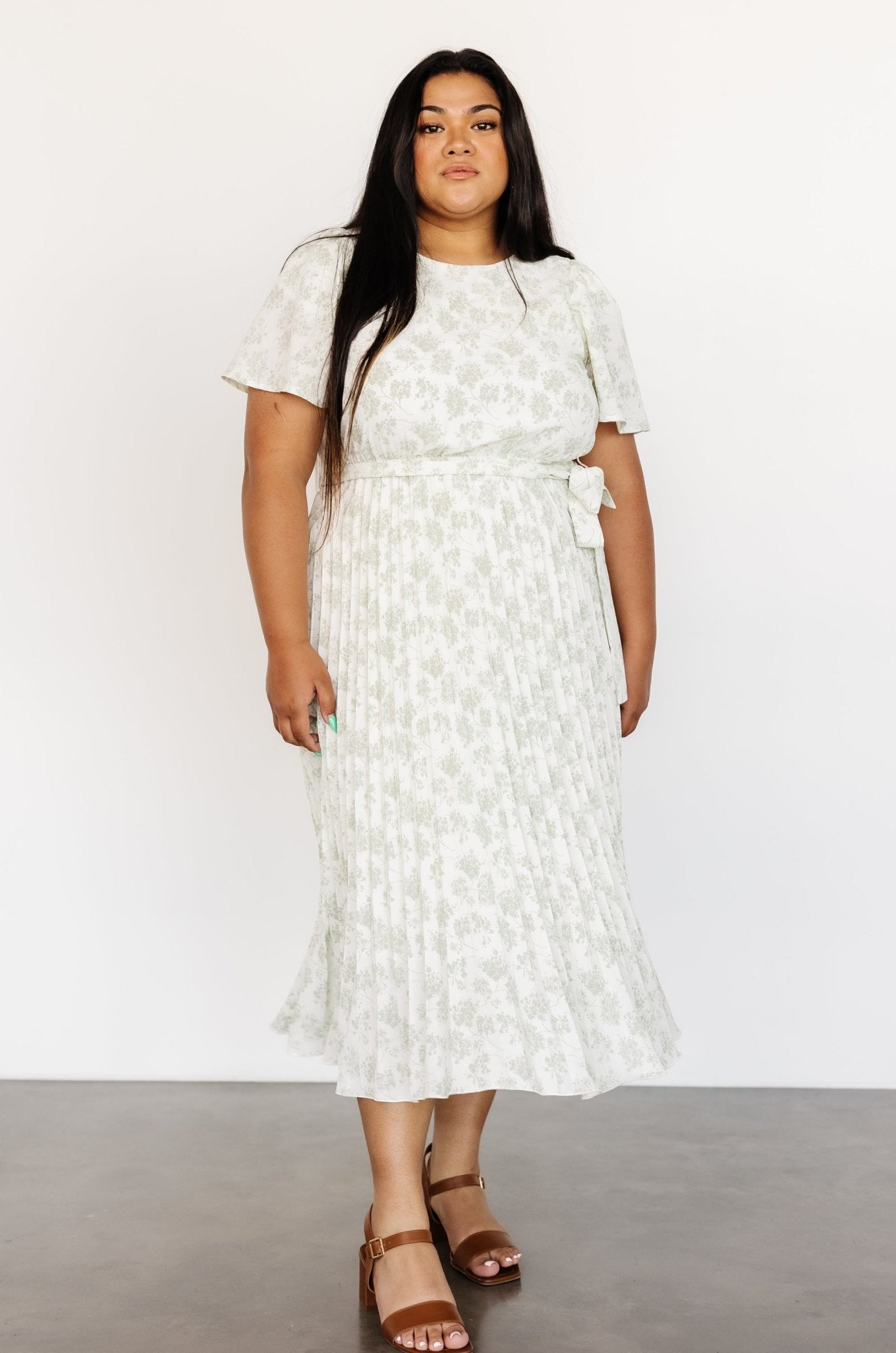 Prim Pleated Dress | Black Print | Baltic Born