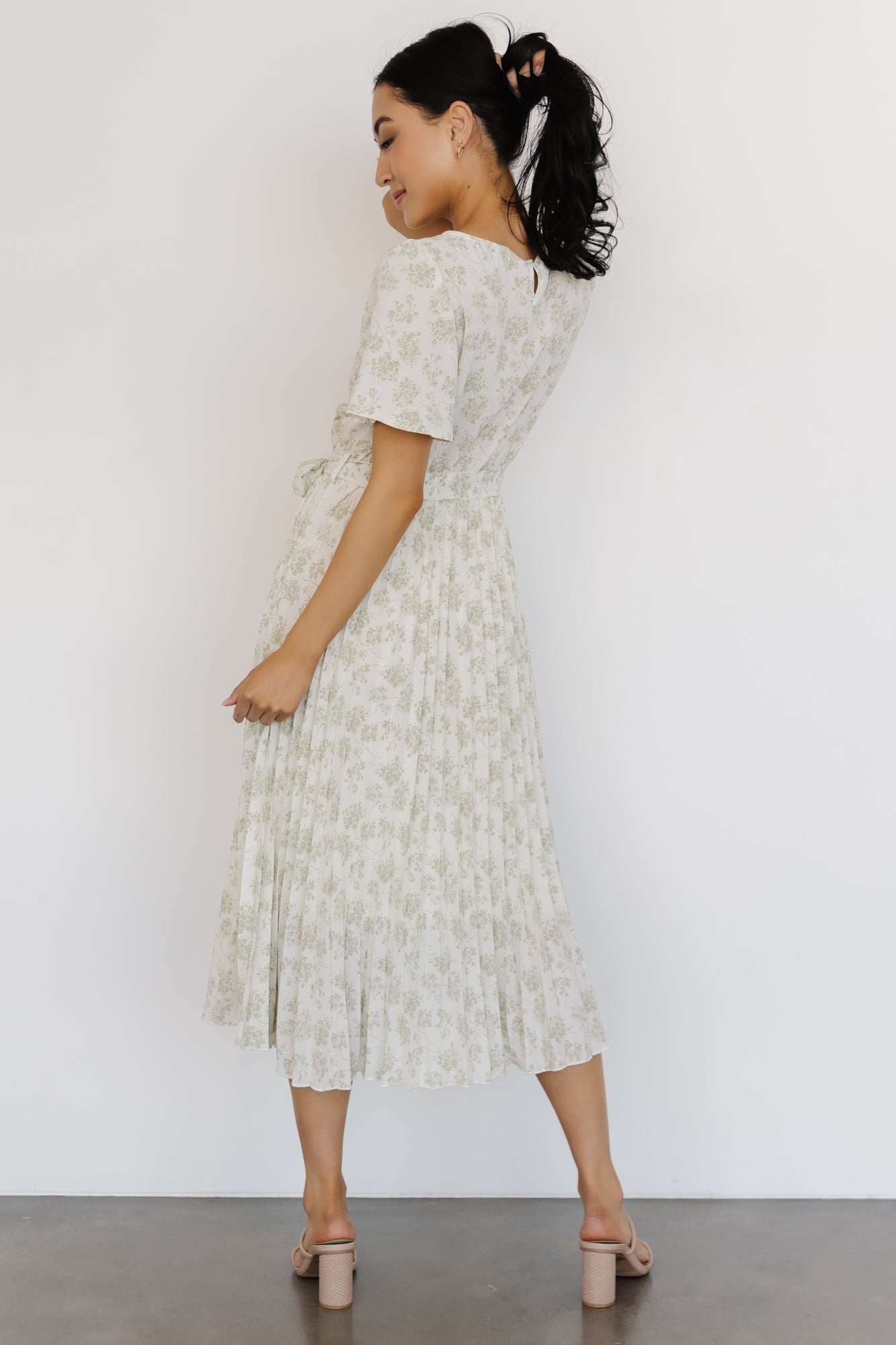 Prim Pleated Dress | Black Print | Baltic Born