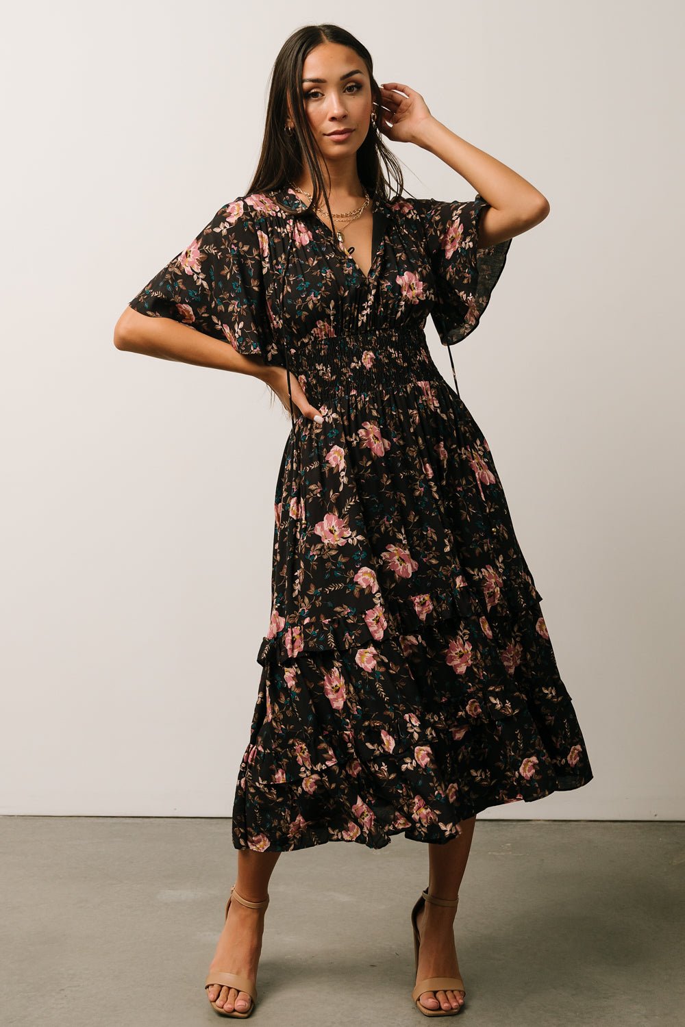 Spell Boho Midi Dress | Midnight Garden – Baltic Born