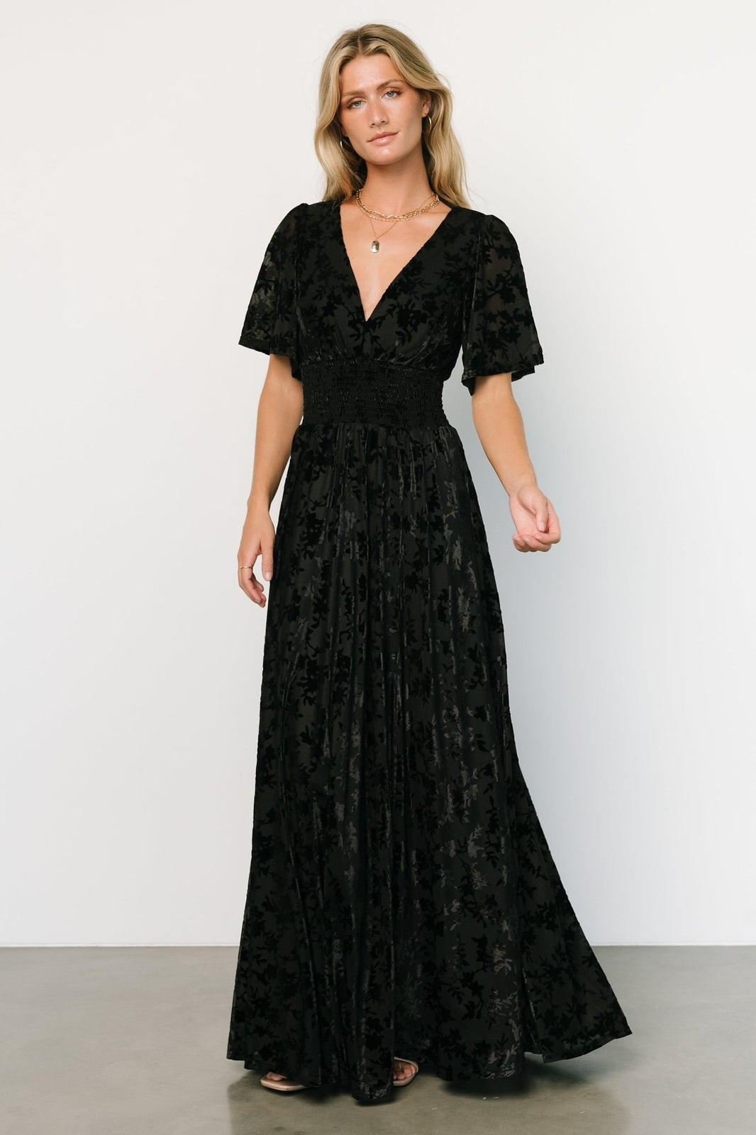 Veronica Velvet Maxi Dress | Black – Baltic Born