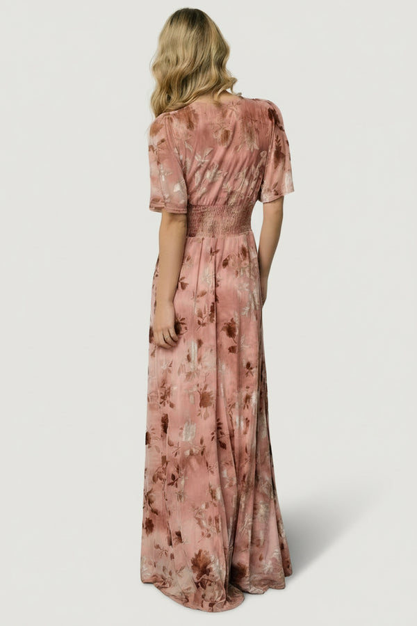 Veronica Velvet Maxi Dress | Blush – Baltic Born
